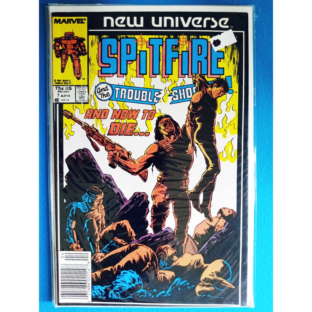 Spitfire and the Troubleshooters 7 Marvel Comic Book FN/VF 1987 New ...
