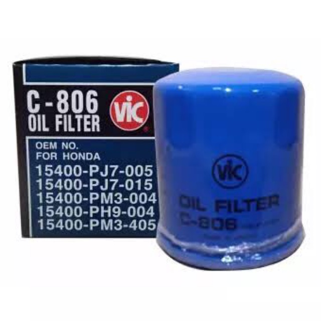 Original Vic Oil Filter C-806 Honda Civic/ City/ Brio/ Mobilio/ Jazz (C806) | Shopee Philippines