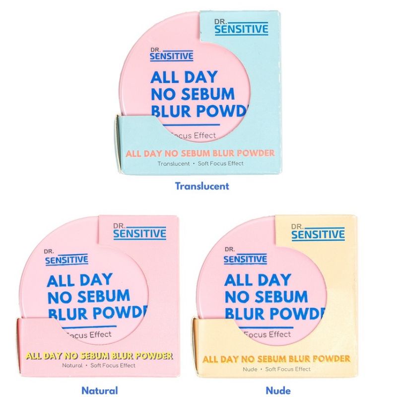 Dr. Sensitive all day no sebum blur powder 25g | Shopee Philippines