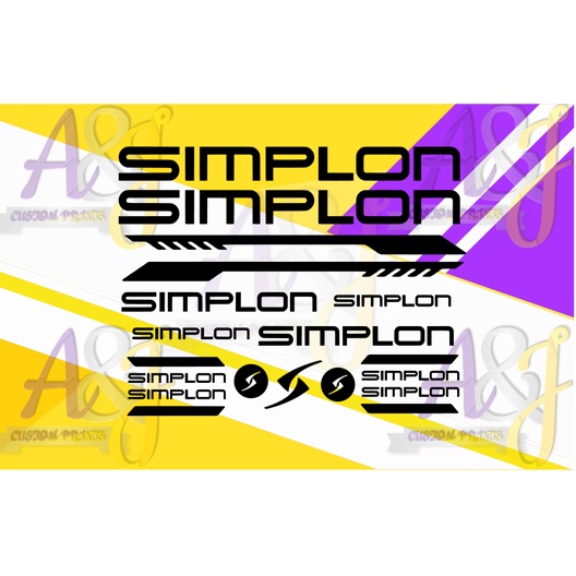 simplon bicycle frame design set cutout stickers | Shopee Philippines
