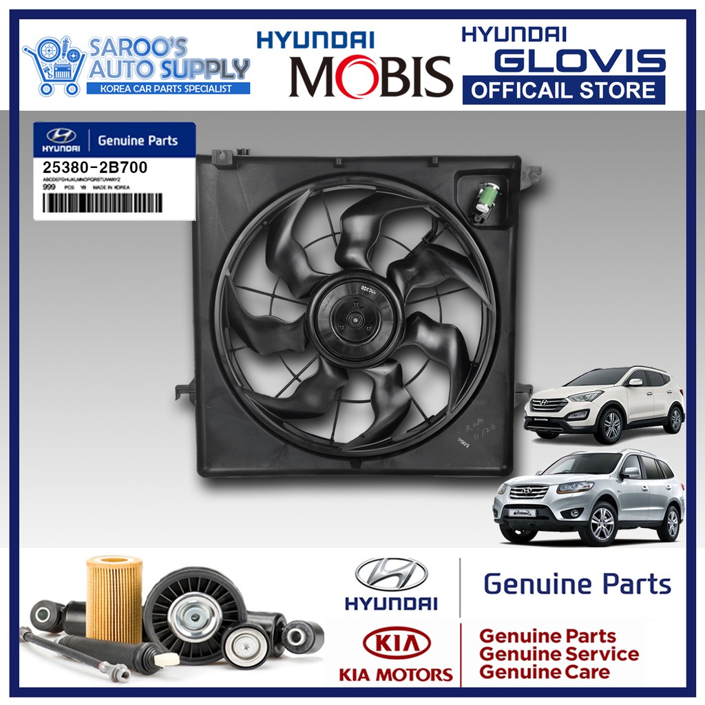 [Diesel] Radiator Fan / Auxiliary Fan For Hyundai Santa Fe , 2010-2014 ...