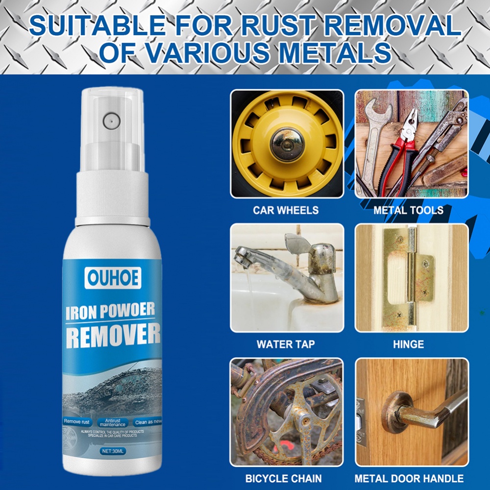 Rust Removal Spray Anti-rust Lubricant Multi-Purpose Spray Chrome Parts ...
