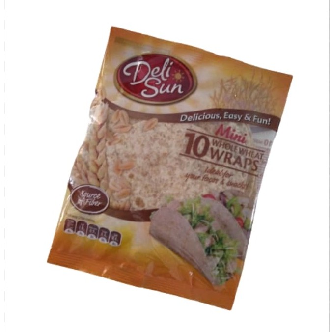 Deli Sun Mini Whole Wheat Wraps 10's | Shopee Philippines