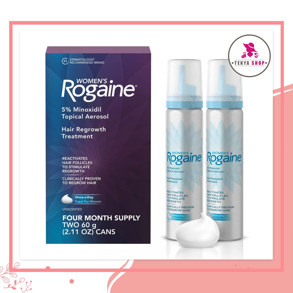 Women's Rogaine 5% Minoxidil Foam for Hair Regrowth | Shopee Philippines