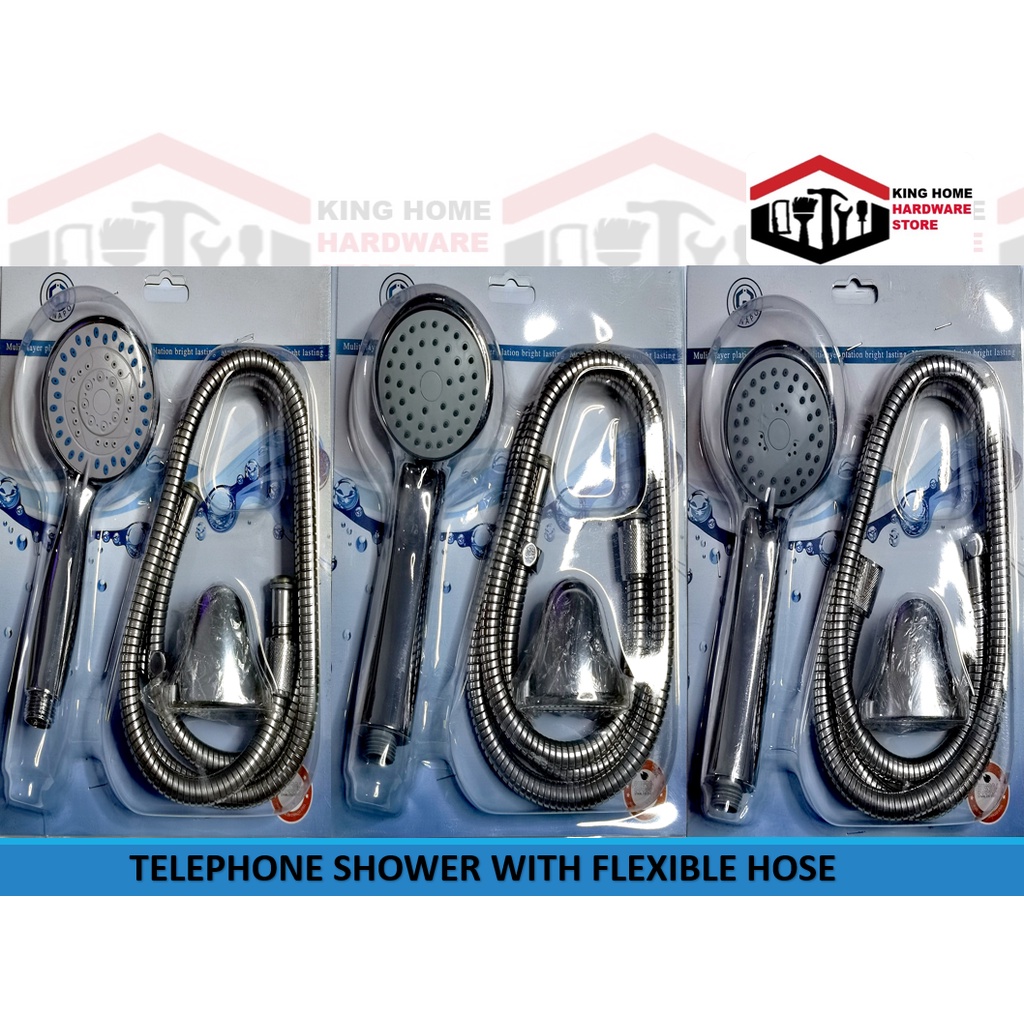 TELEPHONE SHOWER WITH FLEXIBLE HOSE | Shopee Philippines
