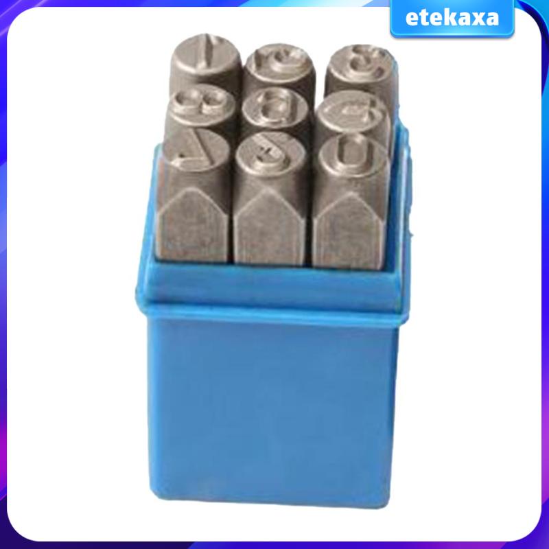 9pc Steel Punch Numbers 3mm 4mm 5mm 6mm 8mm 10mm Stamp Metal Leather ...