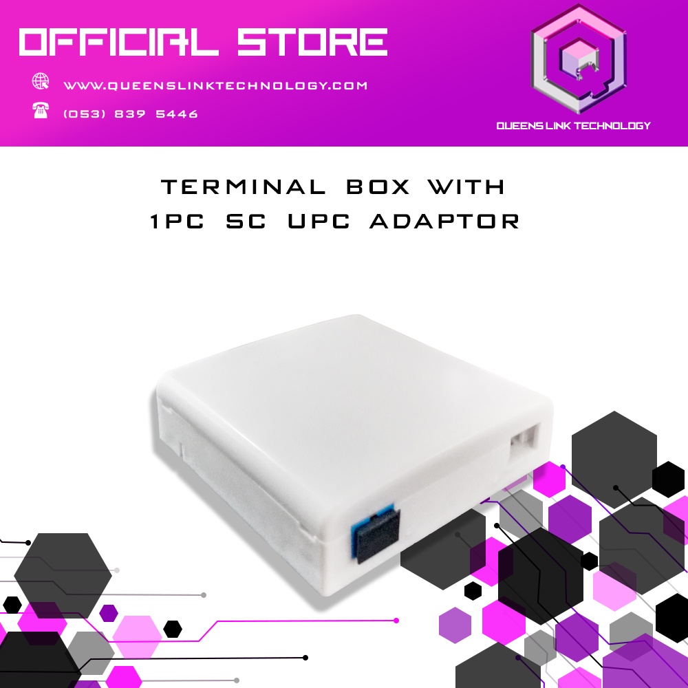 FTTH FIBER OPTIC TERMINAL BOX WITH 1PC SC UPC ADAPTOR | Shopee Philippines