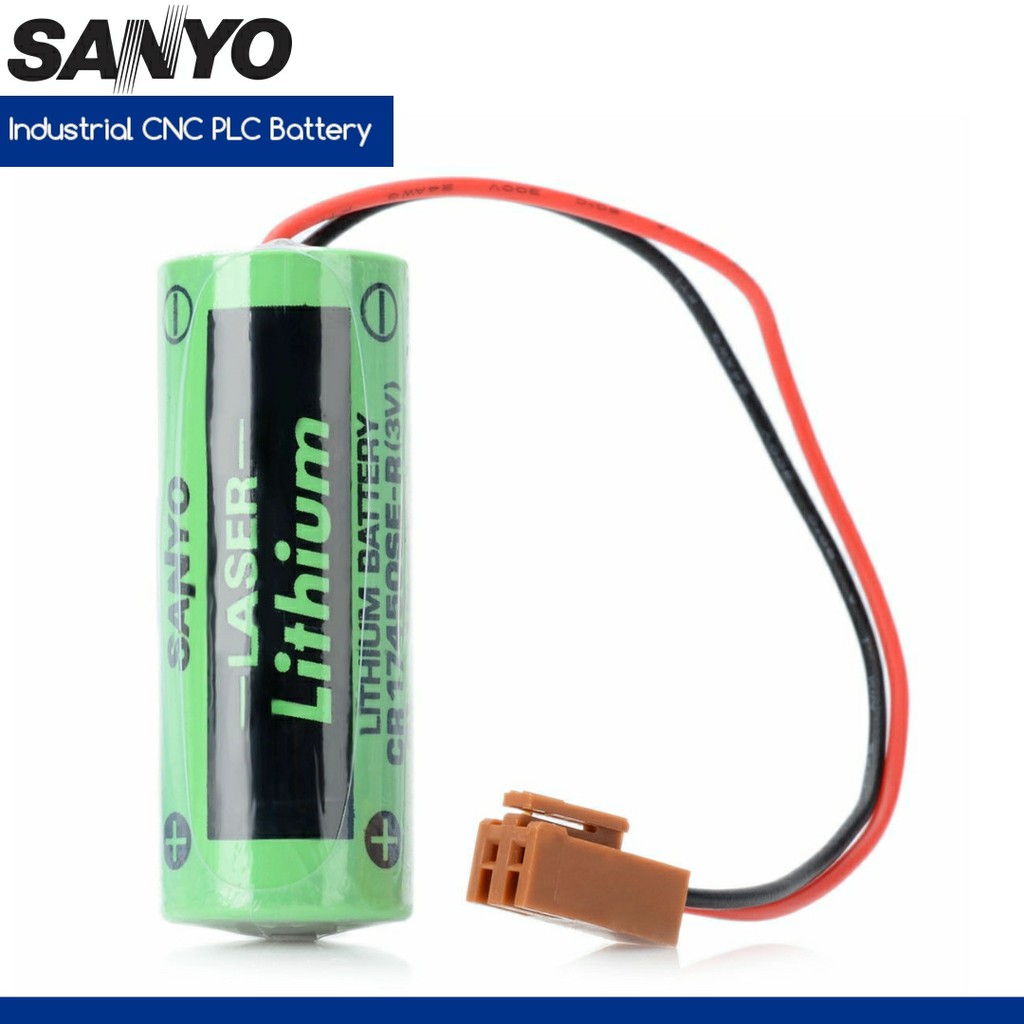 Sanyo CR17450SE-R 3V CR17450 3V PLC Lithium Battery with Plug | Shopee ...