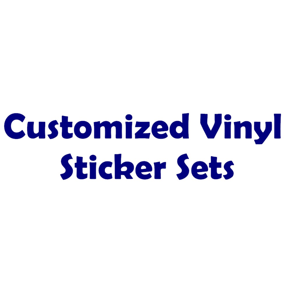 Customized Waterproof Vinyl Sticker Sets | Shopee Philippines