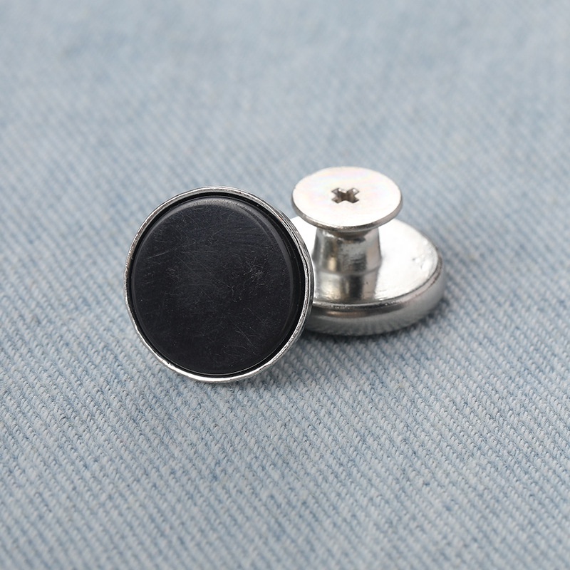 5-piece Detachable Button Flat Studless Button Metal Button for Pants ...