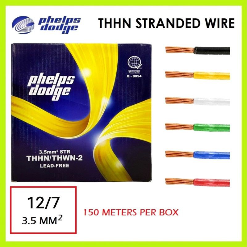 Phelps Dodge THHN/THWN 3.5mm (12/7) Stranded Wire 3.5mm² #12/7 #12 ...