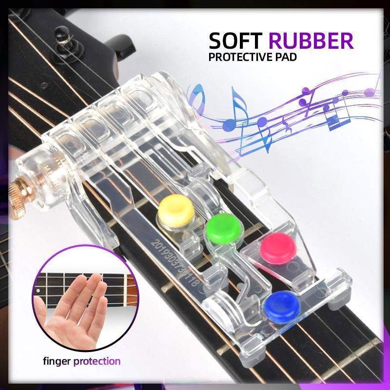 1Pc Guitar Finger Sleeve Finger Force Guitar Beginner One Key Chord ...