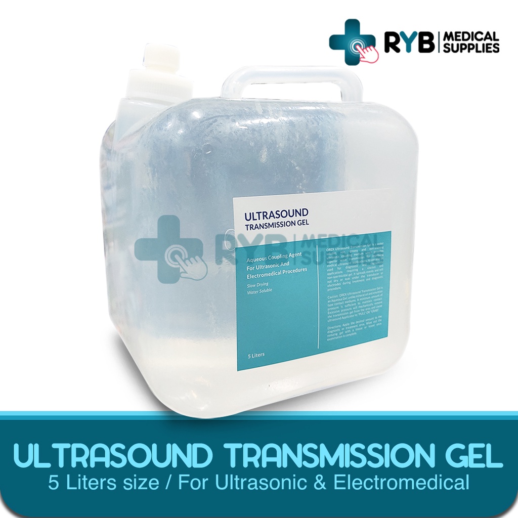Ultrasound Transmission Gel (1 Gallon/5L) Orex, J.Chieme, Sure-Guard ...