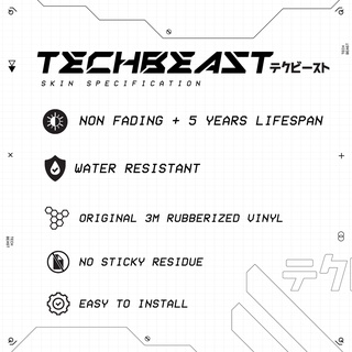 3M Gundam Laptop Skin Vinyl Wrap Techbeast ( MESSAGE YOUR LAPTOP MODEL ...