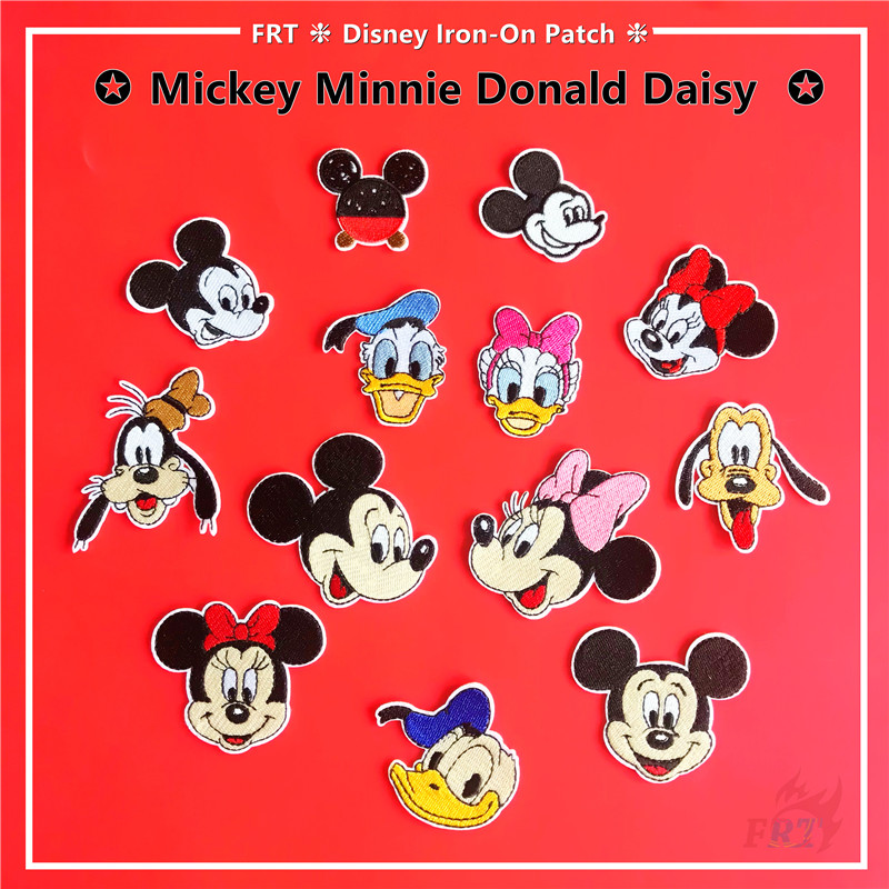 ☸ Mickey / Minnie / Donald / Daisy / Pluto / Goofy D-Cartoon Iron-On ...