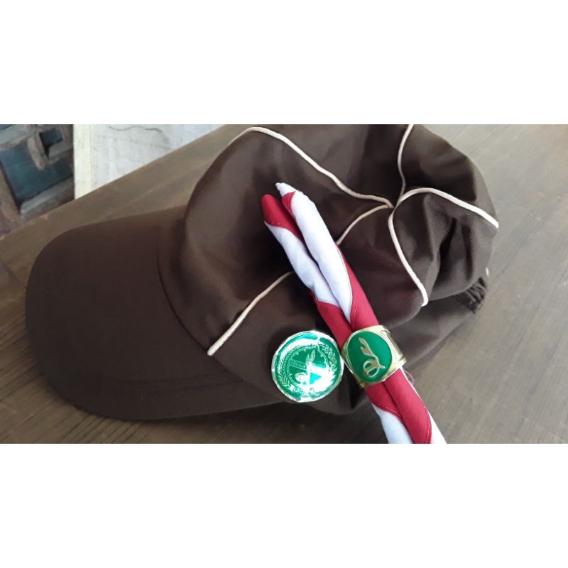 Al AZHAR SCHOOL UNIFORM PRIMARY GIRLS SCOUT HAT SET LIST LIGHT BROWN ...