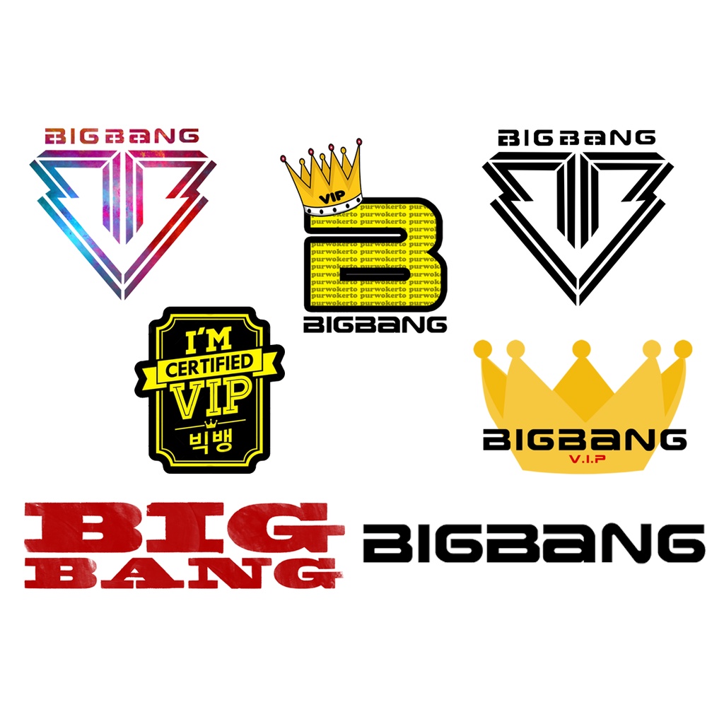 Big BANG, VIP logo decal sticker, helmet sticker, laptop sticker | Shopee Philippines
