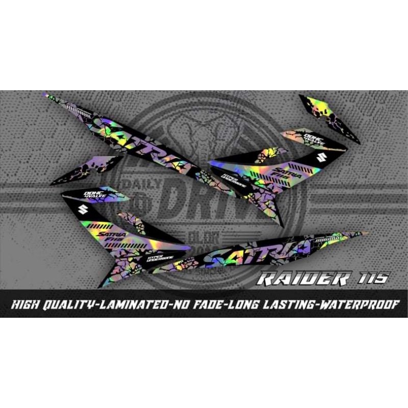 Suzuki Raider J115 Fi Stock Size DECAL Sticker (Satria Design) | Shopee ...