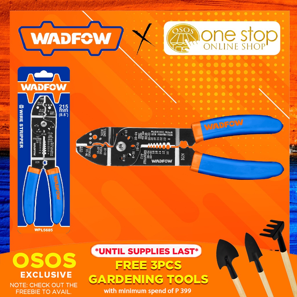 WADFOW Wire Stripper 8.5"/215mm with sharp edge for cutting wire ...