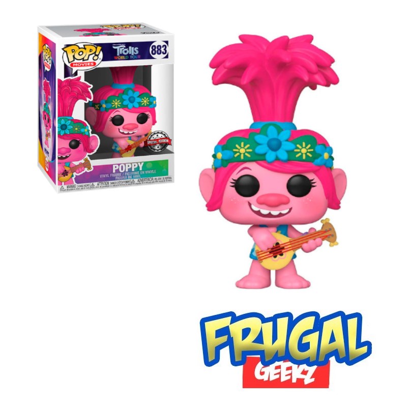 Funko Pop! Movies Trolls World Tour Poppy (Vaulted) Special Edition ...