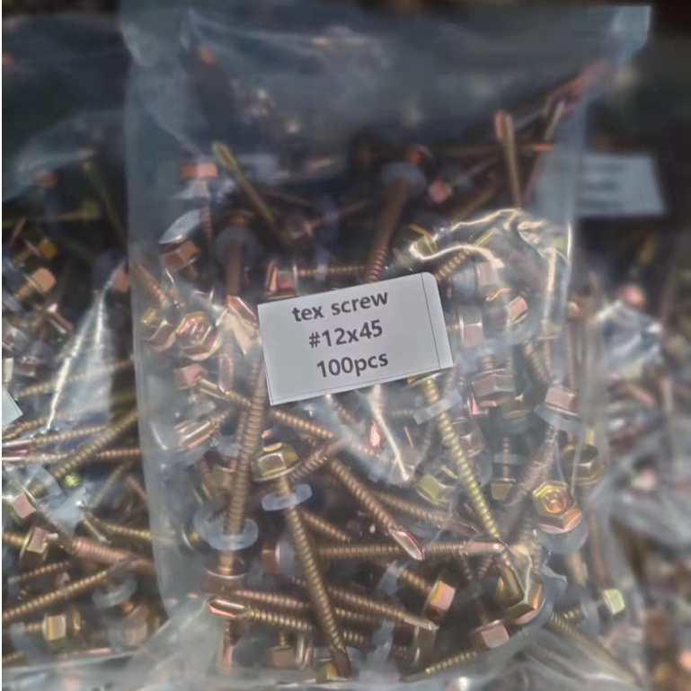 screw king-per pack Texscrew 100pcs tex crew for metal full size 20mm ...