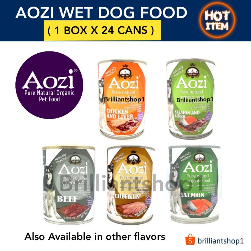ORIGINAL PER BOX AOZI WET DOG FOOD ( 24CANS X 430g) | Shopee Philippines