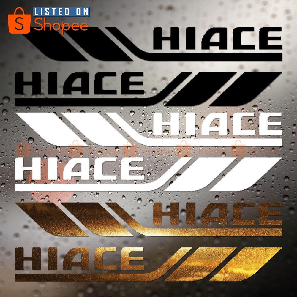 Stickers | 2x Toyota HIACE | Racing | Decals | Stripes | Vinyl Weather ...