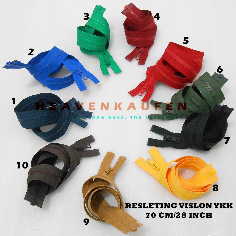 YKK Vislon Jacket Zipper 70 cm (28 inch) | Shopee Philippines