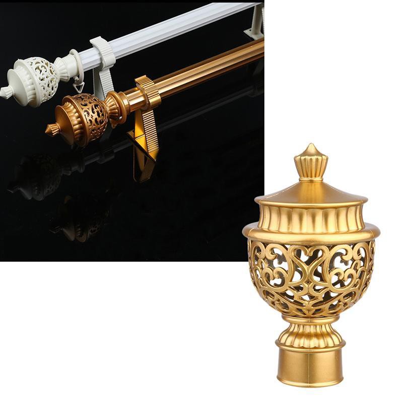 4 Pack Curtain Pole Ends Decorative Curtain Rod End Window Drapery ...