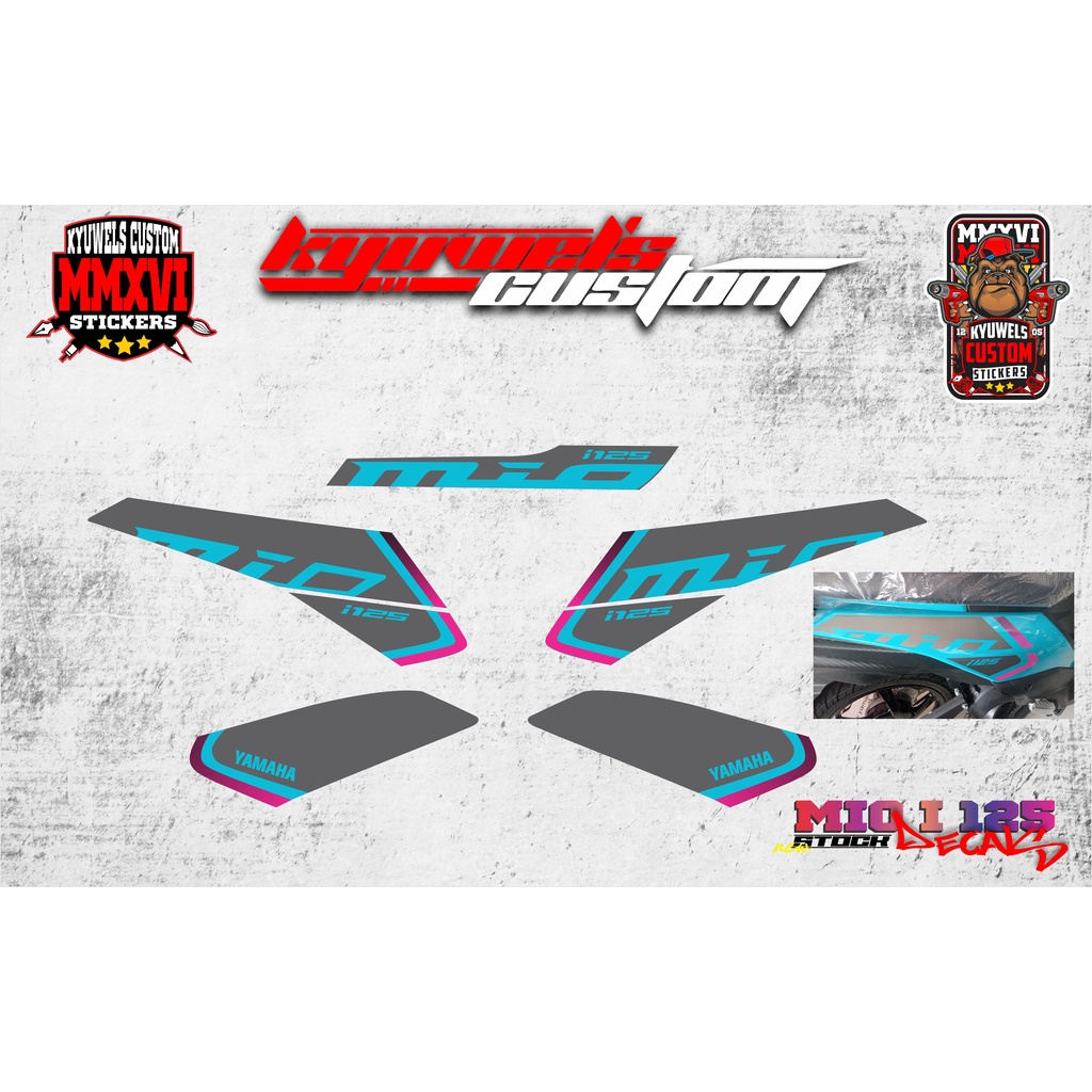 MIO i 125 2021 STOCK DECALS | Shopee Philippines