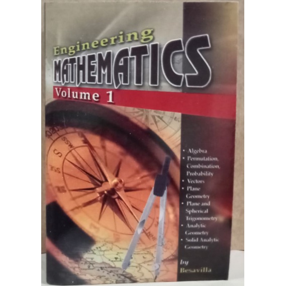 Engineering mathematics vol 1(Besavilla | Shopee Philippines