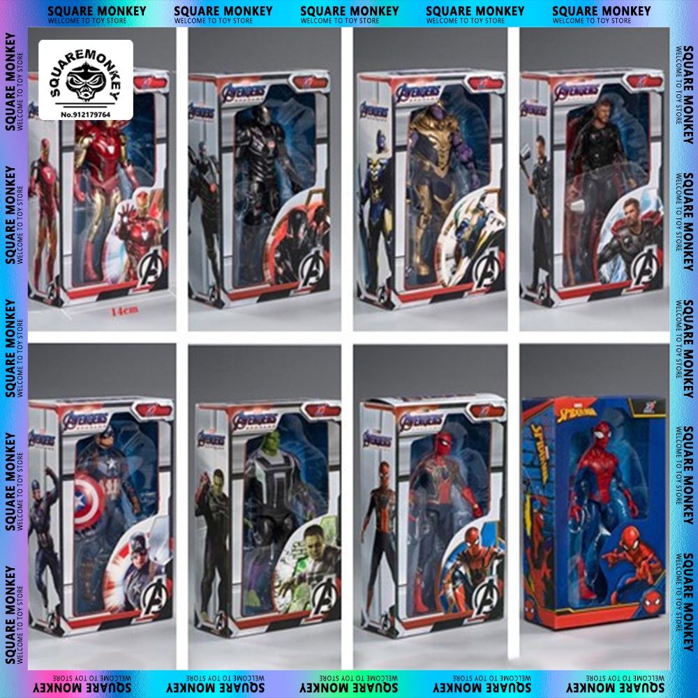 Marvel Legends Avengers Spiderman Hulk Iron Man Anime Action Figures ...