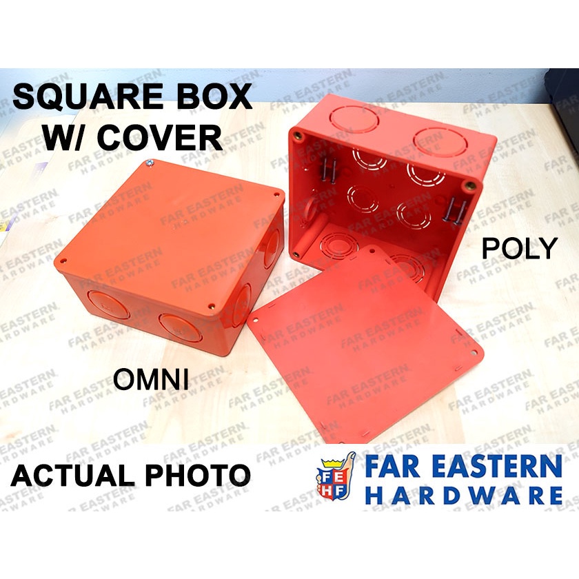 Electrical PVC Boxes Utility Box / Junction Box / Square Box W/ Cover ...