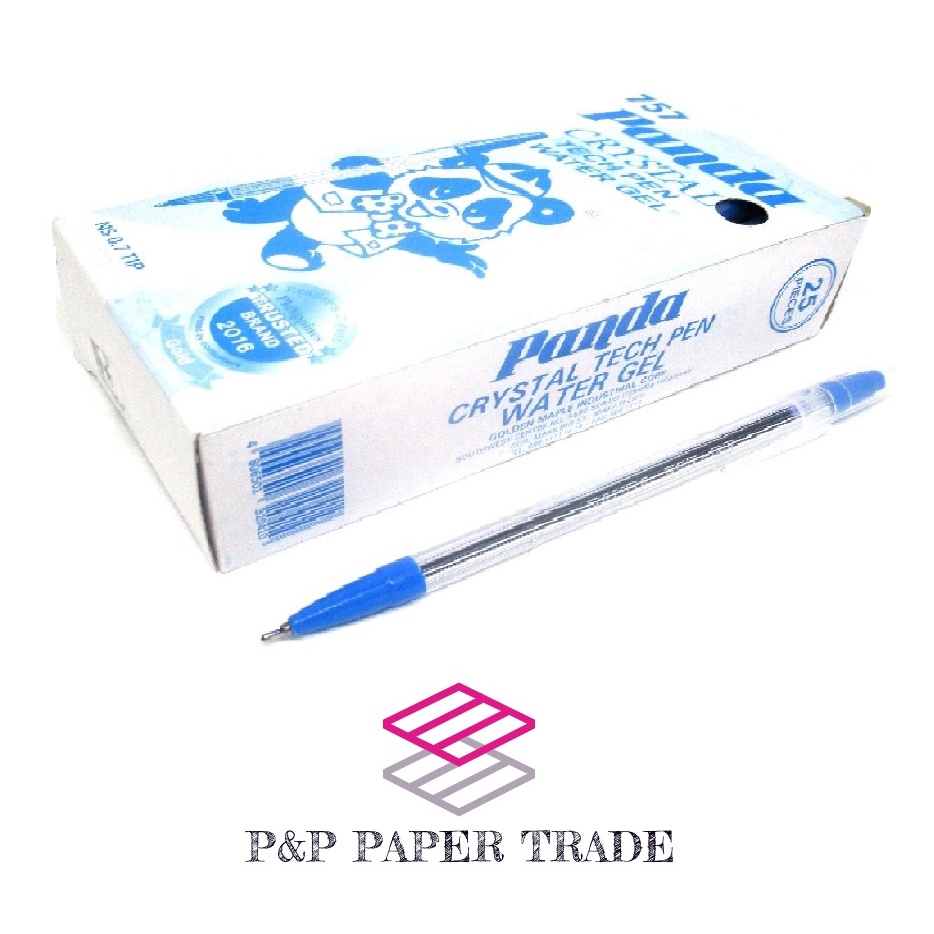 P&P Panda Ballpen Blue (12pcs/box) | Shopee Philippines