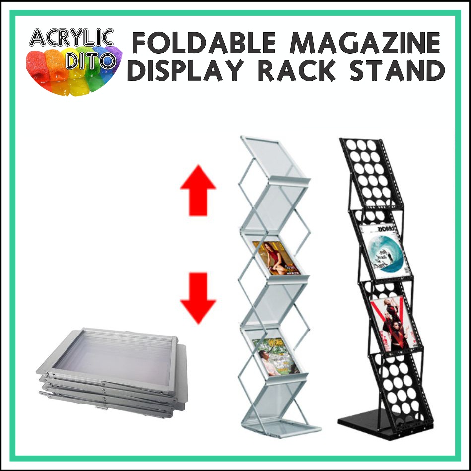 Foldable Magazine Display Rack Stand / Book Paper Brochure Leaflet ...