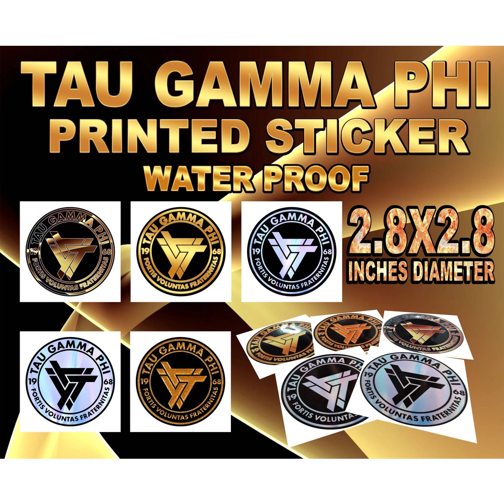 best seller Tris tau gamma phi decals stickers tres | Shopee Philippines