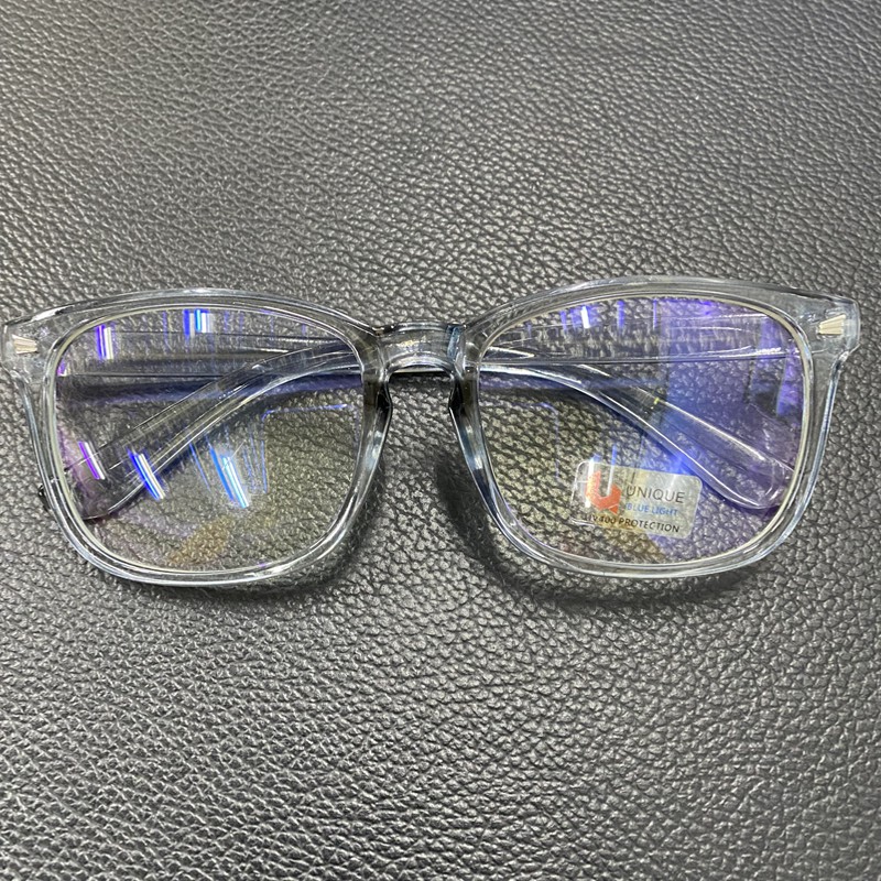 Unisex Square Anti Radiation Eyeglasses Computer Glasses Replaceable ...