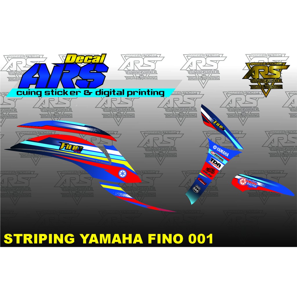 Sticker Striping List of Yamaha FINO OLD 125 Semi Full Body Variations ...
