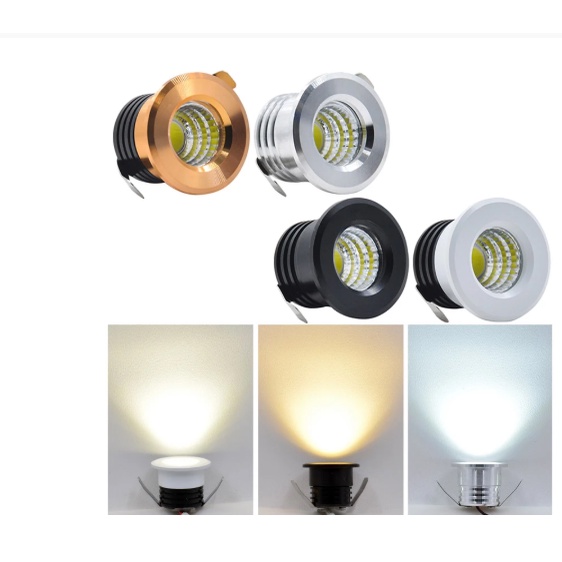 Led Downlights 3W Cob AC85-265V Cutout 30mm Recessed Ceiling Spot Led ...