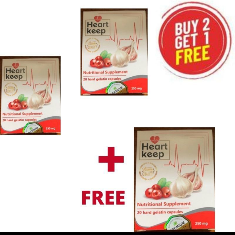 Authentic Heartkeep Antihypertensive 20Capsules (Buy2 Get1 Free ...
