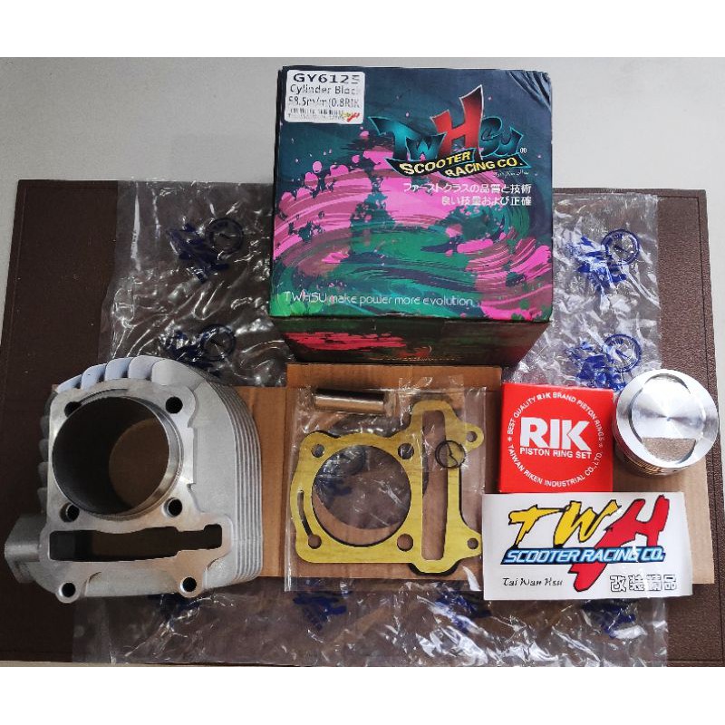TWH GY6 Cylinder Block Rusi Racal Kymco Kawasaki Scooter 58.5mm 61mm ...