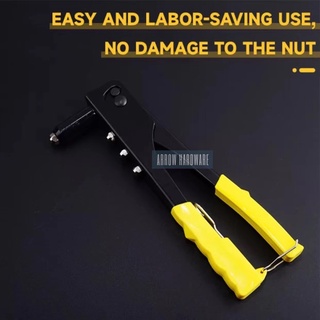 1PCS Pop Rivet Gun Yellow Steel Iron Hand Riveter Blind Gun | Shopee ...