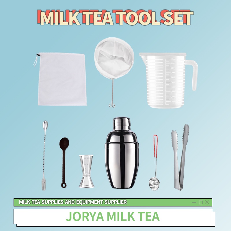 Milktea Basic Tool Equipment Set-Shaker/Ice Tongs/Tapioca Scooper ...