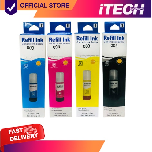 GENERIC DYE INK BOTTLE FOR EPSON L-SERIES 70ML (BLACK/CYAN/MAGENTA ...