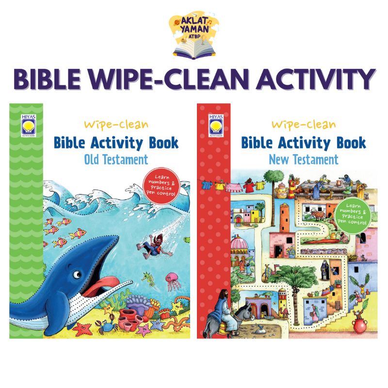 Wipe-Clean Bible Activity Book (OLD or NEW TESTAMENT) | Shopee Philippines
