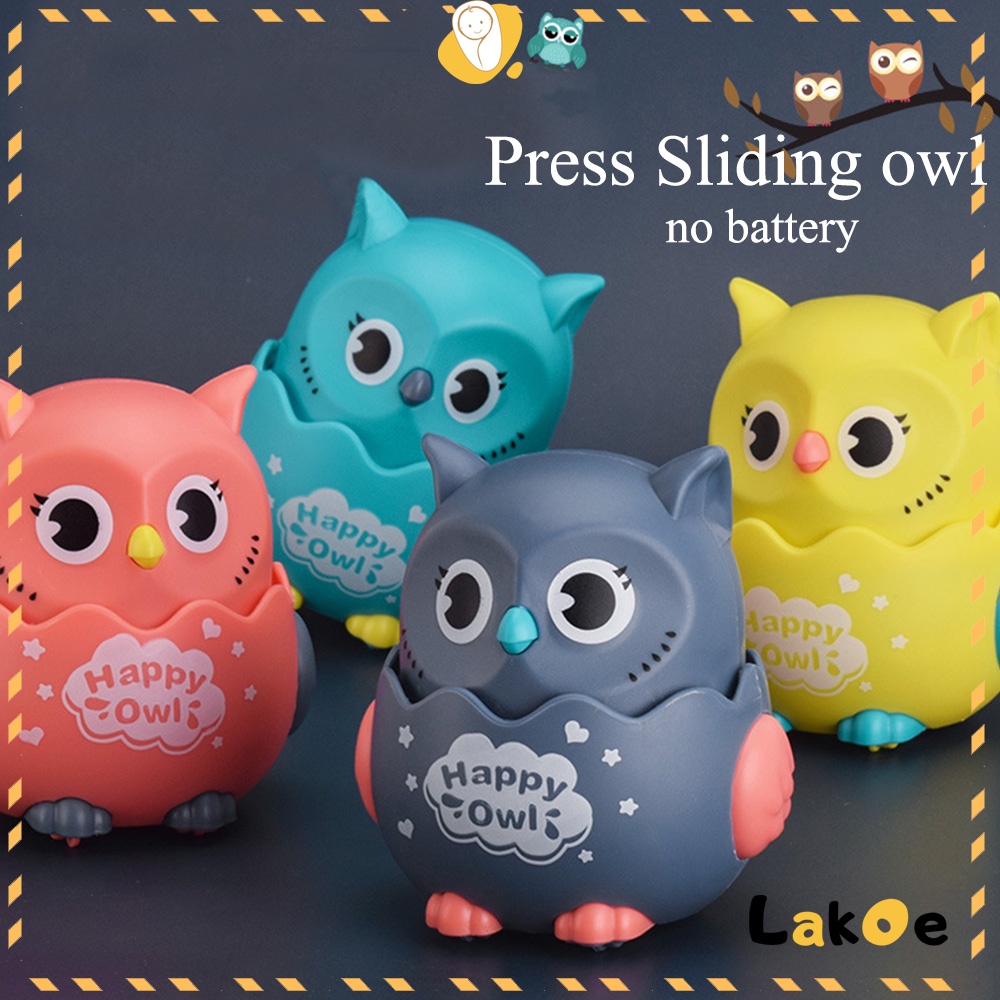 【COD】Lakoe Educational car toy without battery sliding owl toy | Shopee ...