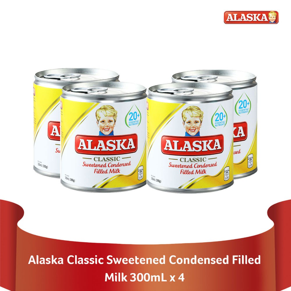 Alaska Sweetened Condensed Filled Milk 300ml Set Of 4 Shopee