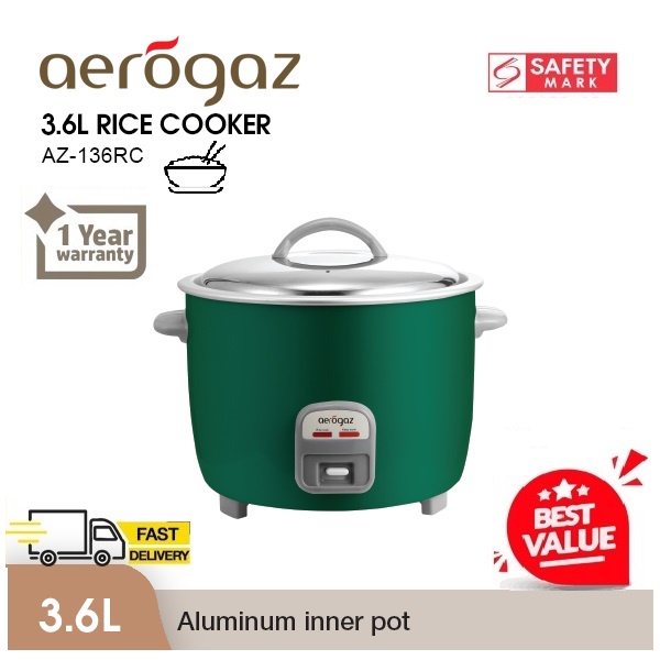 Aerogaz 3.6L Rice cooker (AZ-136RC) | Shopee Philippines