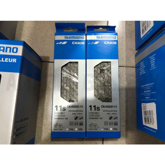 Shimano 105 11 SPEED HG 601 JAPAN CHAIN ORIGINAL WITH BOX 116L RB JOS ...