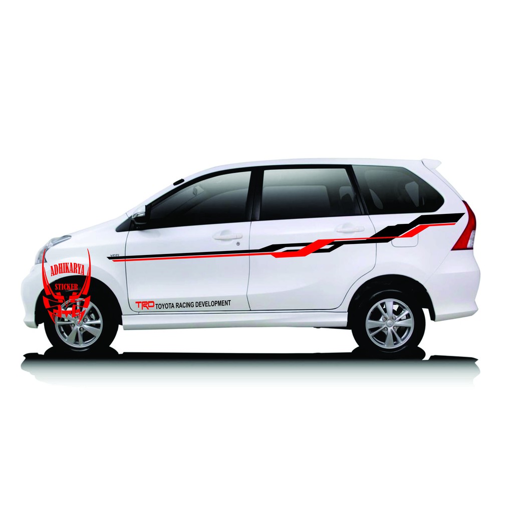 Car stickers car body striping stickers for avanza xenia terios rush ...